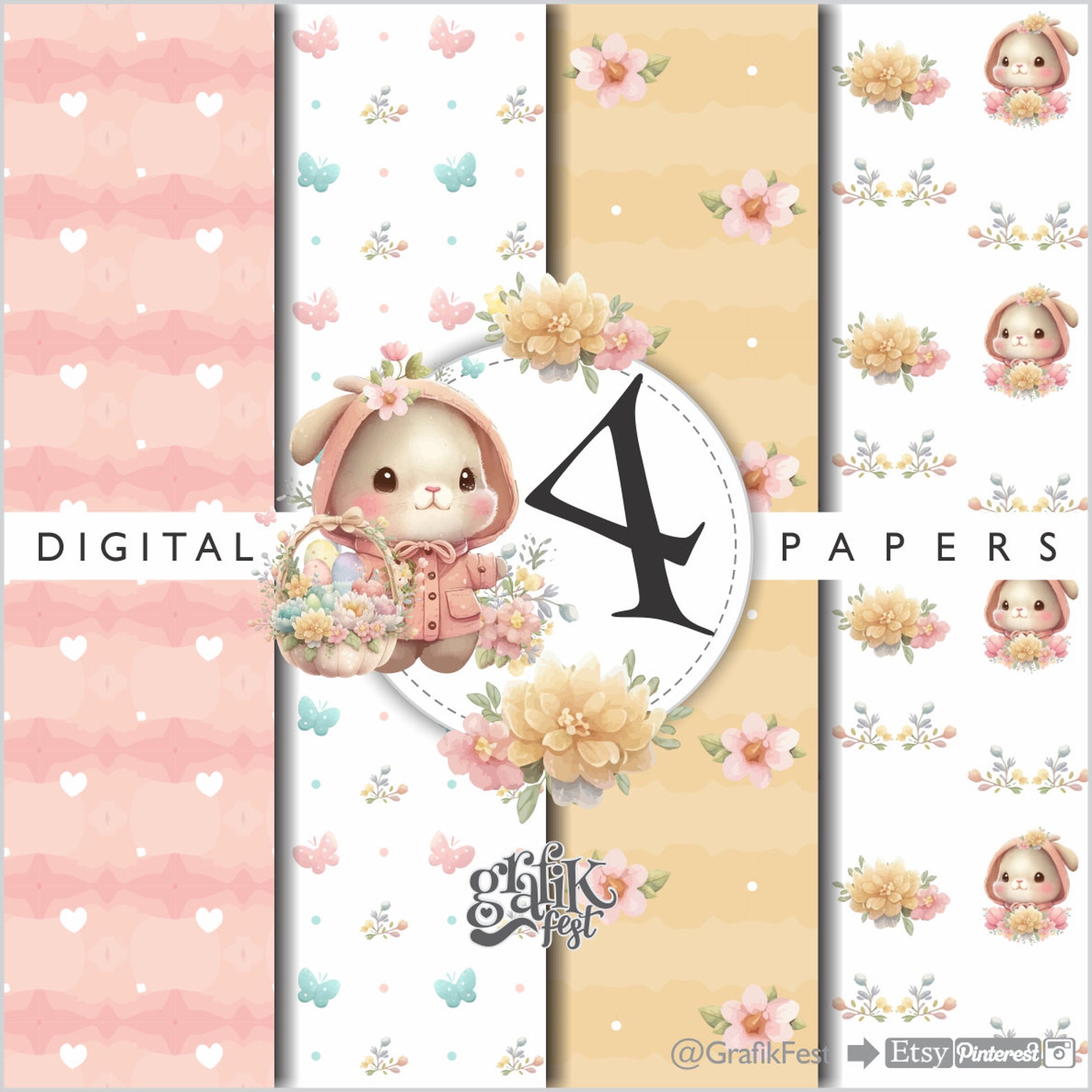 Spring Clipart Spring Graphics Easter Cliparts Easter - Etsy