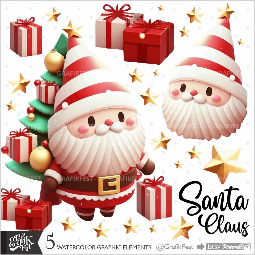 Santa Claus, Clipart, Christmas Clipart, Christmas Graphics, Tree ...