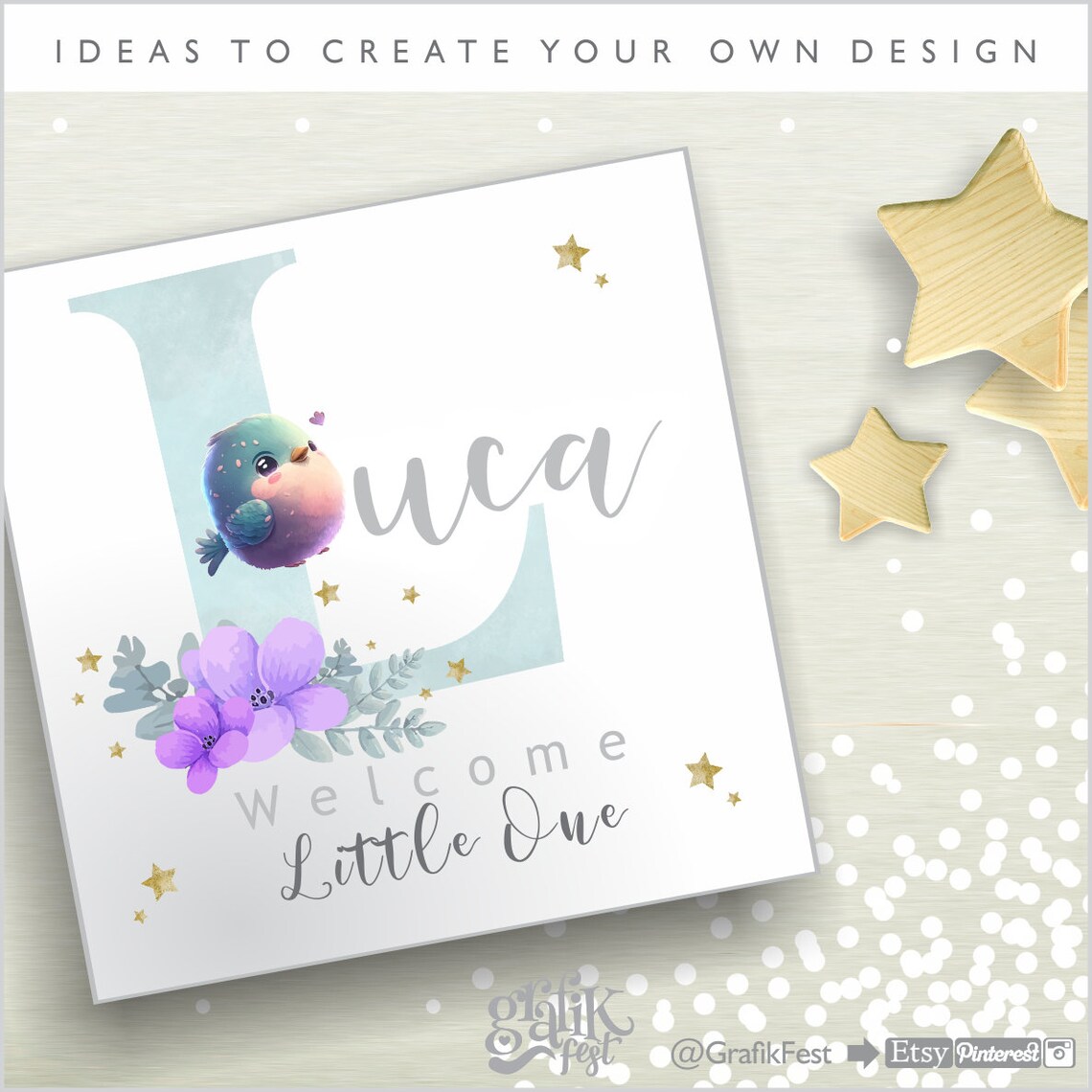 Bird Alphabet Watercolor Alphabet Clipart Number - Etsy