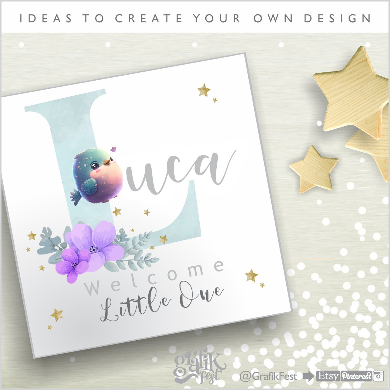 Bird Alphabet Watercolor Alphabet Clipart Number - Etsy