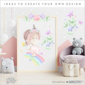 Unicorn Clipart, Unicorn Graphics, COMMERCIAL USE, Watercolor Clipart ...