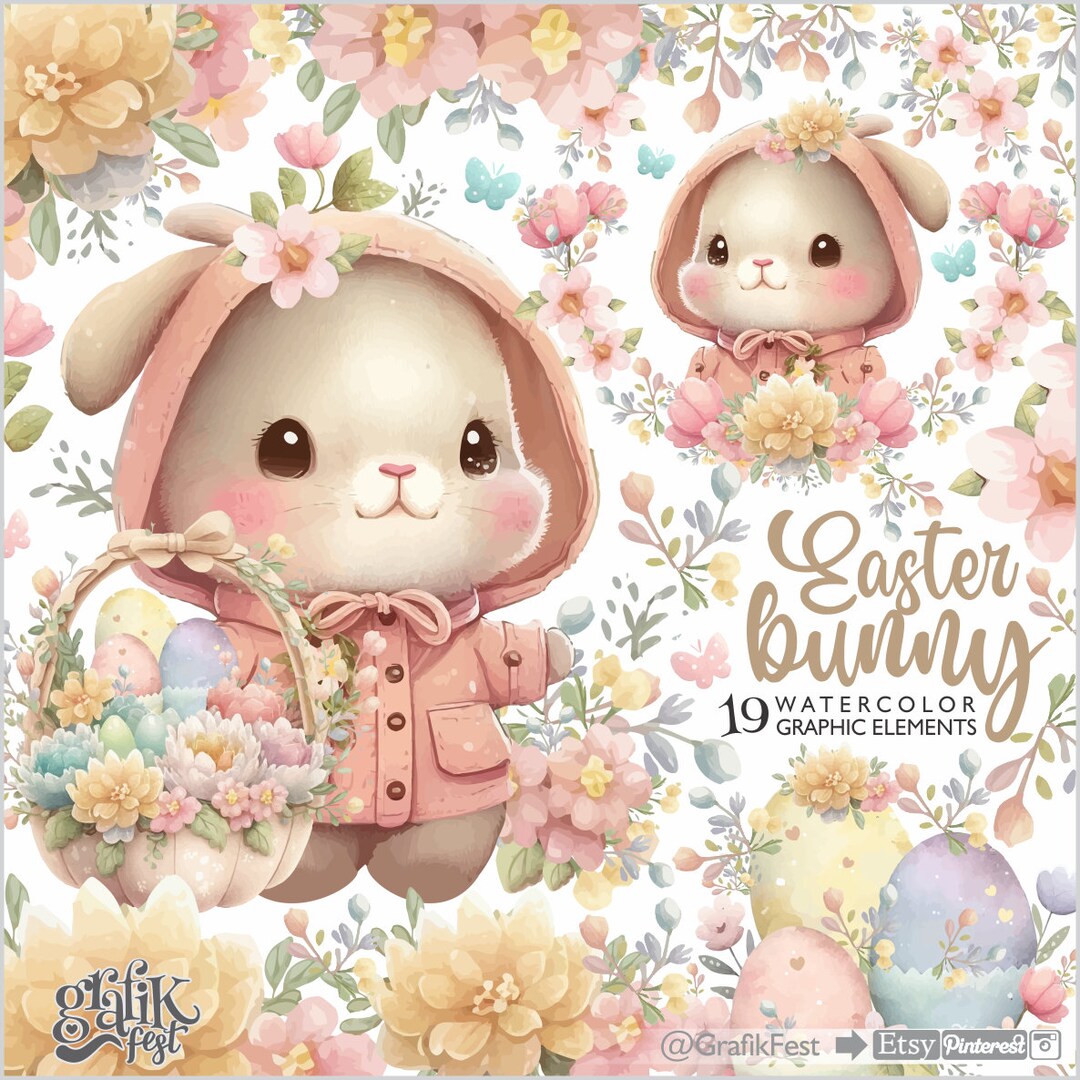 Spring Clipart, Spring Graphics, Easter Cliparts, Easter Party ...
