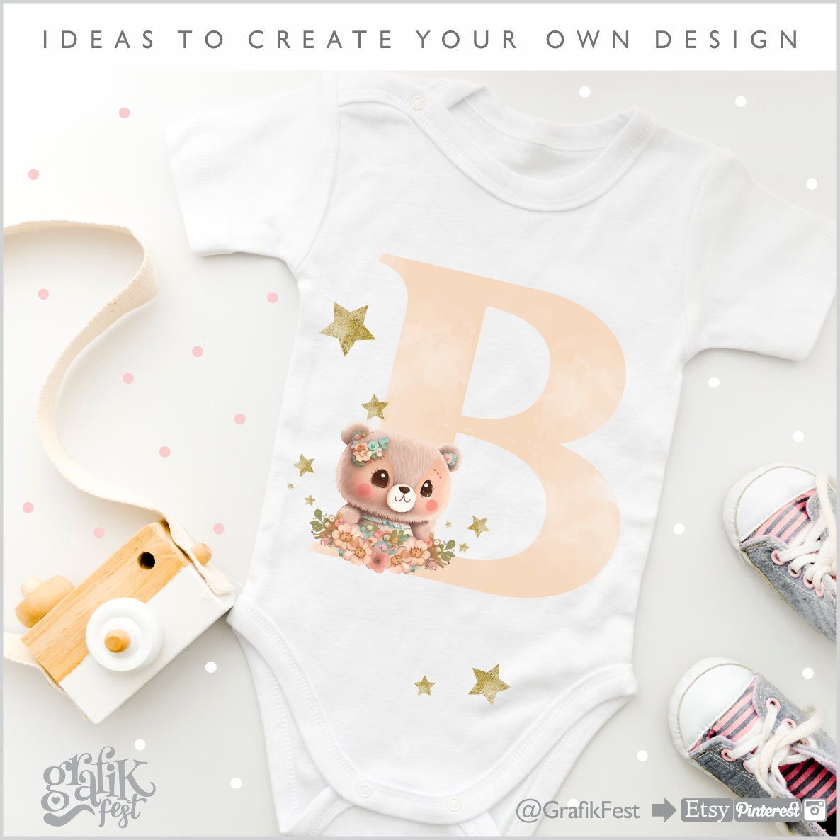 Bear Alphabet, Watercolor, Alphabet Clipart, Number Watercolor ...