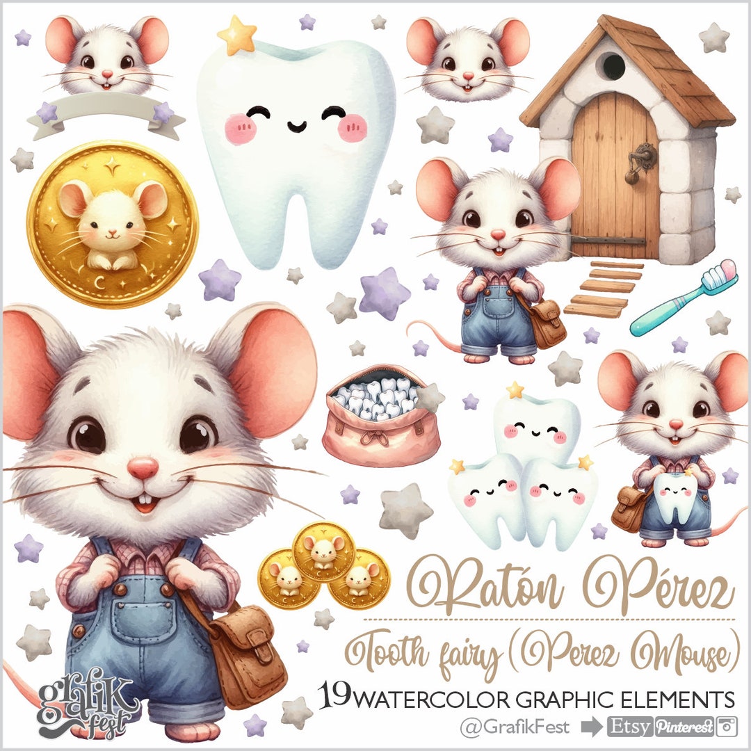 Ratón Pérez, Clipart, Mouse Clipart, Tooth Fairy, Perez Mouse, Graphics ...