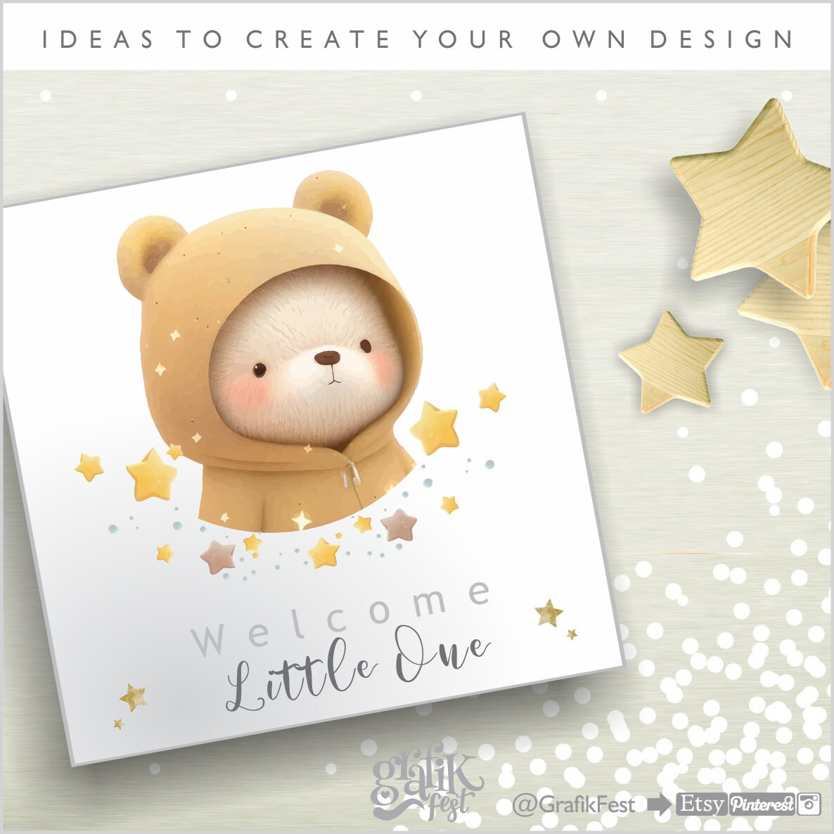 Bear Clipart Bee Clipart Watercolor Good Night Clip Art - Etsy
