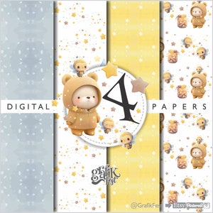 Bear Clipart, Bee Clipart, Watercolor, Good Night Clip Art, Sweet ...