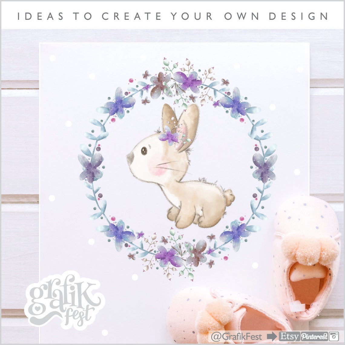 Spring Clipart Easter Clipart COMMERCIAL USE Watercolor - Etsy