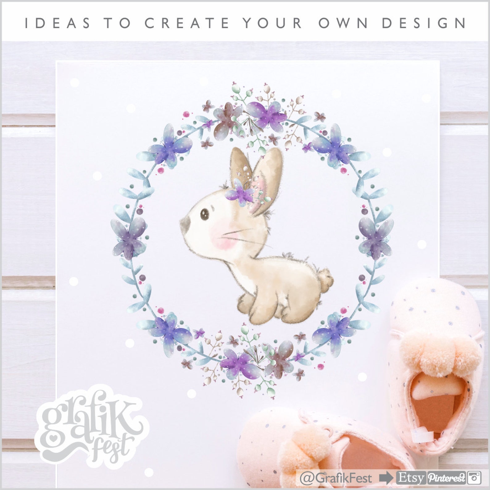 Spring Clipart Easter Clipart COMMERCIAL USE Watercolor - Etsy