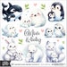 Mother Clipart, Mother Graphics, Mom Clipart, Mom and Baby, Polar ...