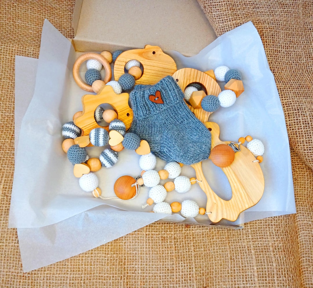 Baby Rattle Gift Box, Baby Rattle Crochet Kit, Crochet Toy Rattle, Baby ...