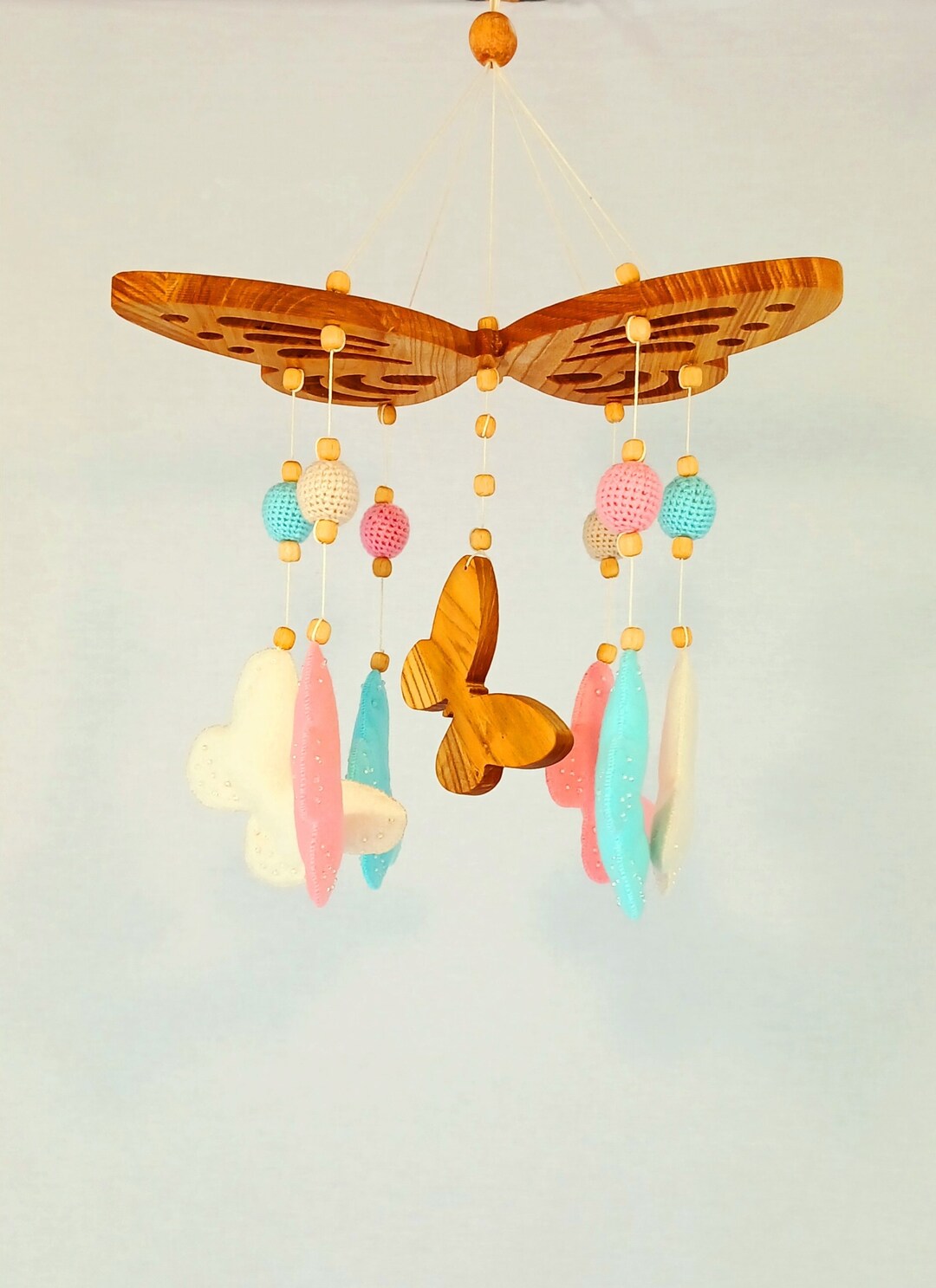 Butterfly Baby Mobile, Baby Girl Mobile, Butterfly Mobile for Nursery ...