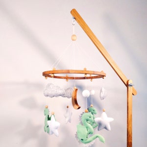 Felt Dragon Baby Mobile PDF Pattern: DIY Nursery Decor (SVG Included ...