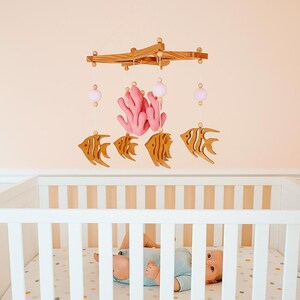Baby Mobile Fish, Baby Mobile Ocean, Baby Crib Mobile, Baby Mobile Girl ...