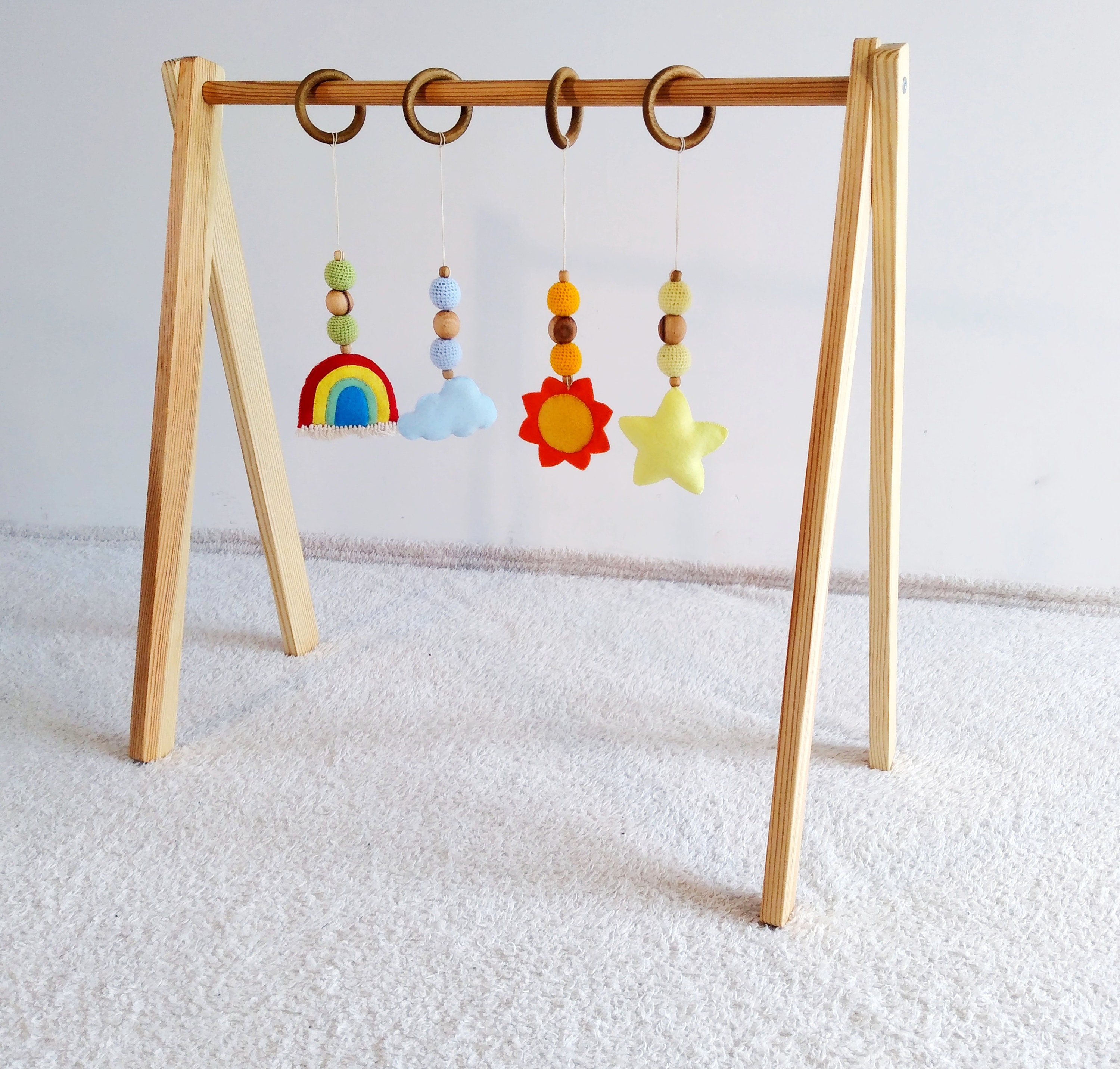 Rainbow Baby Gym Toys Baby Gym Hanging Toys Baby Gym Toys - Etsy