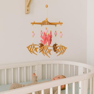 Baby Mobile Fish, Baby Mobile Ocean, Baby Crib Mobile, Baby Mobile Girl ...