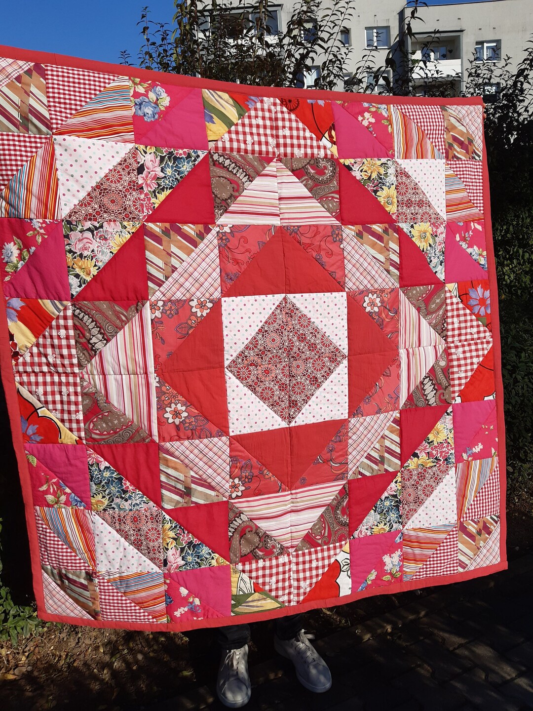 Patchwork, Bedspread, Carpet Handmade, Handmade, Patchwork Coverlet ...