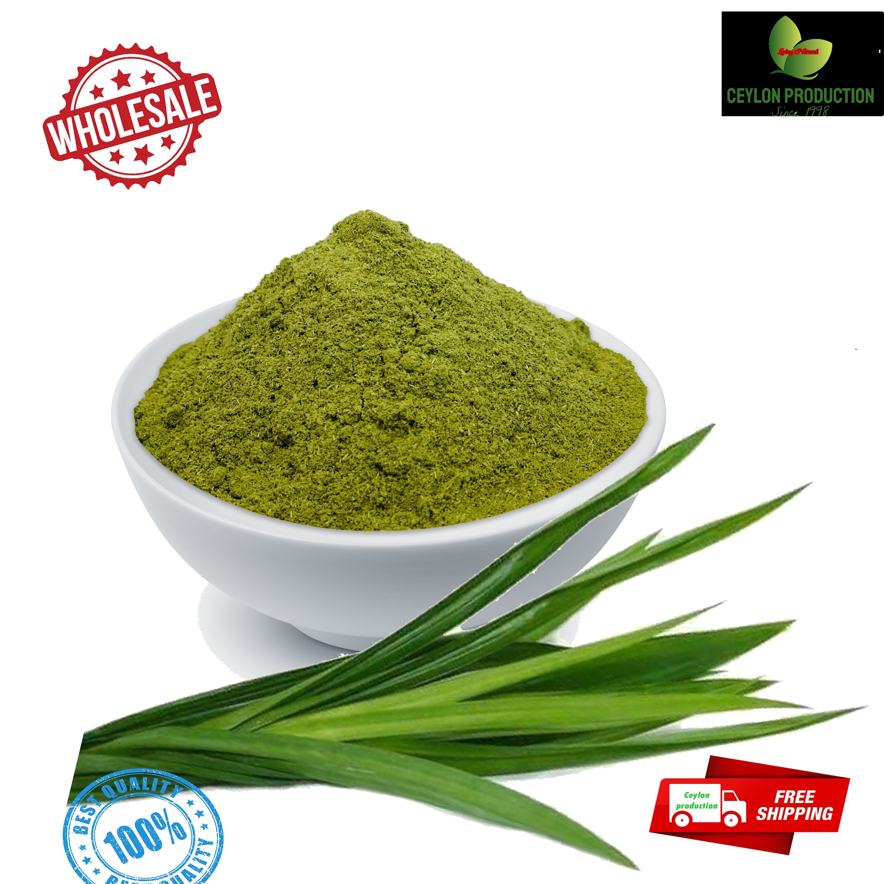 Dried Pandan Leaves Ground Powder Organic Pure Natural Premium Quality ...