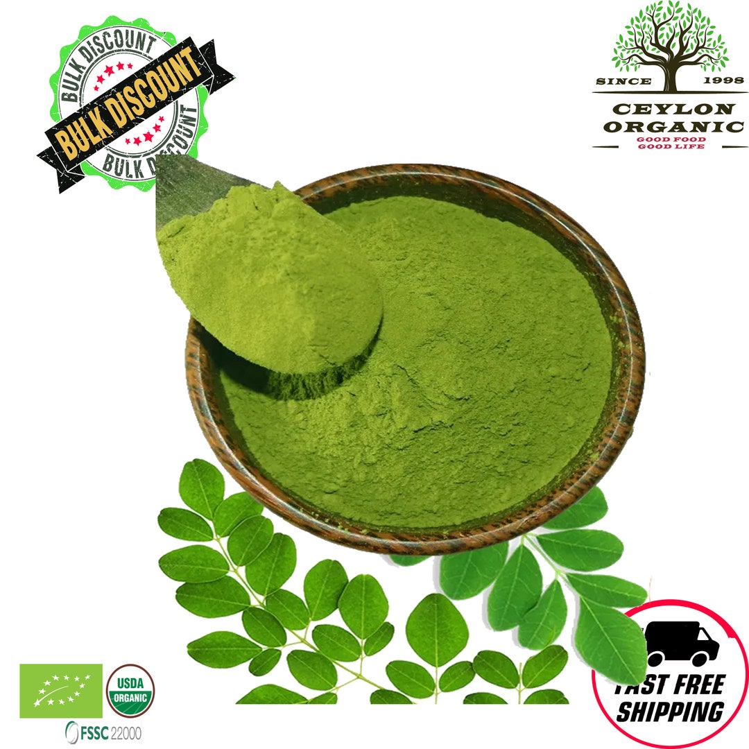 Dried Organic Moringa Oleifera Leaf Leaves Ground Powder Pure Natural ...