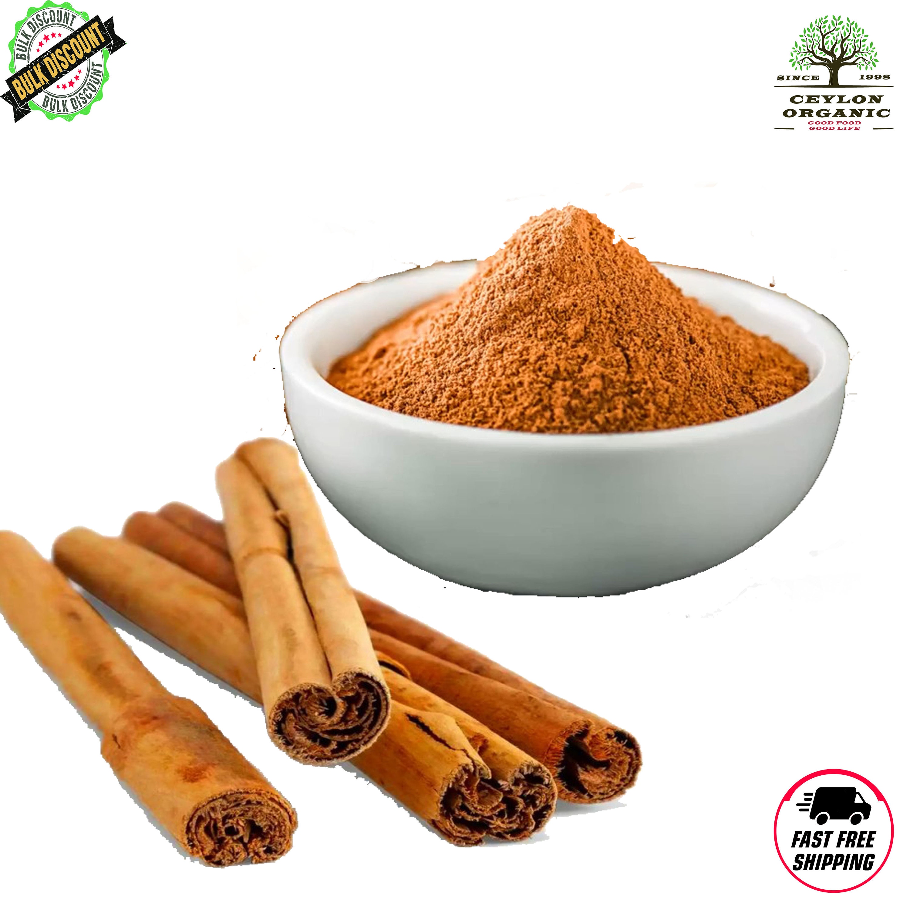 Organic Cinnamon Ground Powder Spices Pure Natural Drink - Etsy