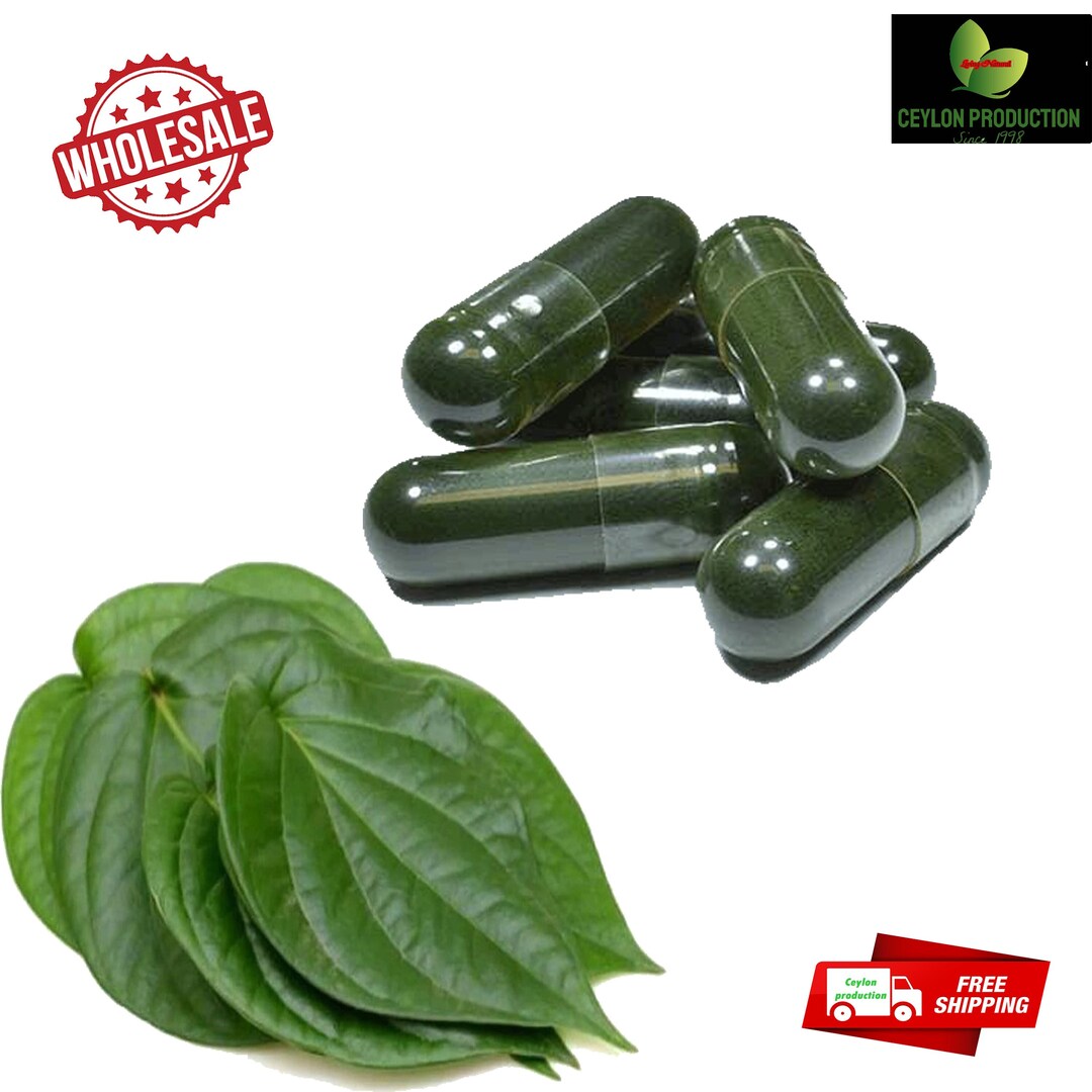 Betel Leaves Capsules(600mg)(piper Betle) ,pure Natural Organic Herbal ...