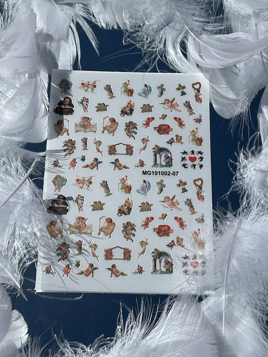 Angel Nail Stickers, Cherub Nail Stickers, Baby Nail Stickers, Cupid ...