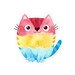 Pan Cat Sticker - Etsy