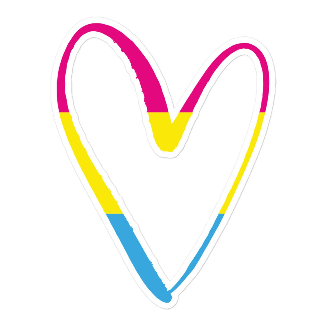 Big Heart Sticker - Etsy