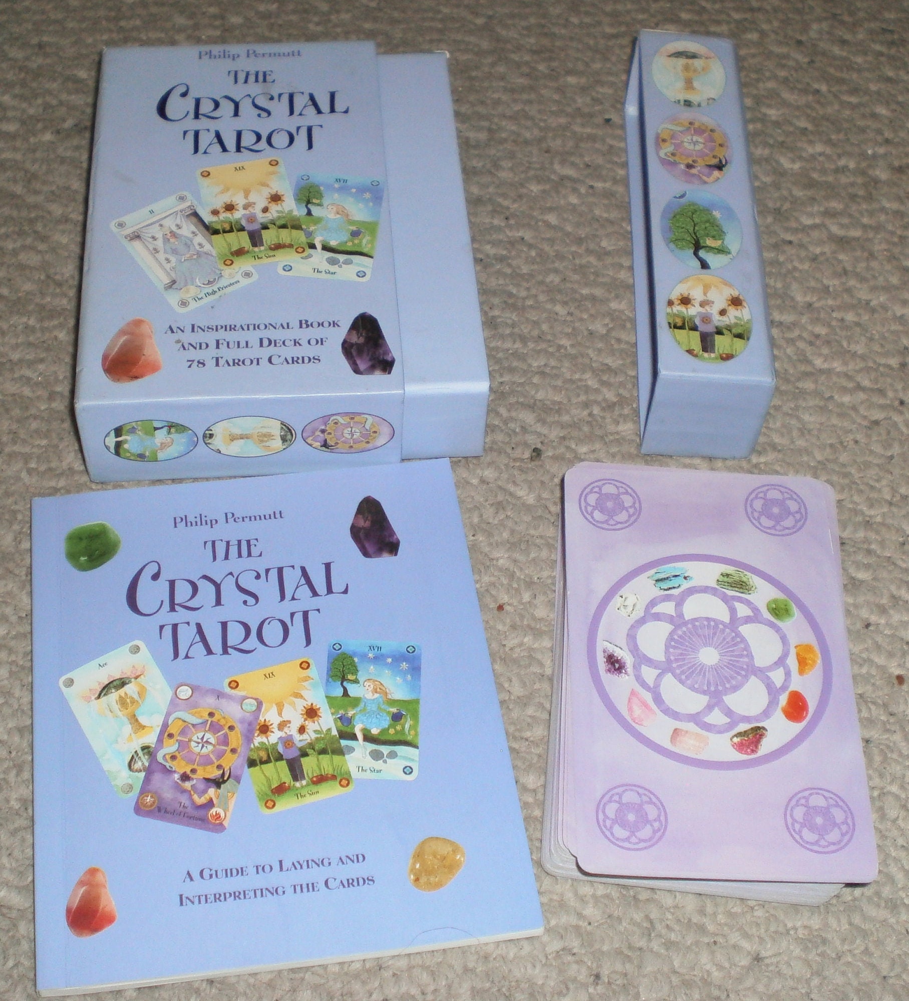 The Crystal Tarot Card Box Set 78 Cards and Booklet in Original Box ...