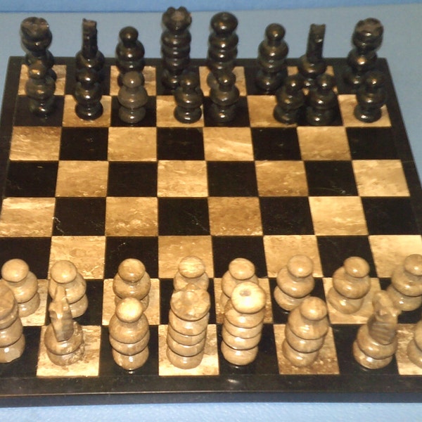 Stone Chess Set - Etsy