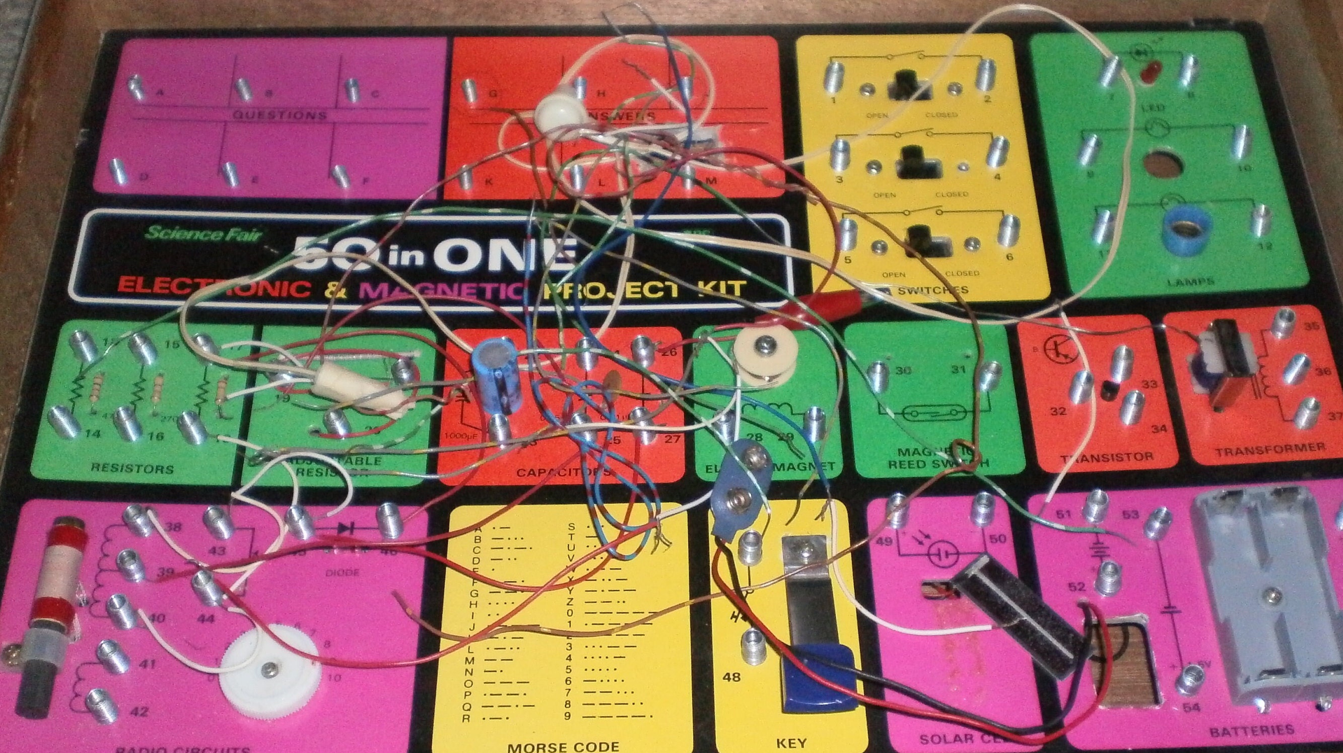 Vintage 1980 Radio Shack Tandy 50 in One Science Fair Electronic and ...