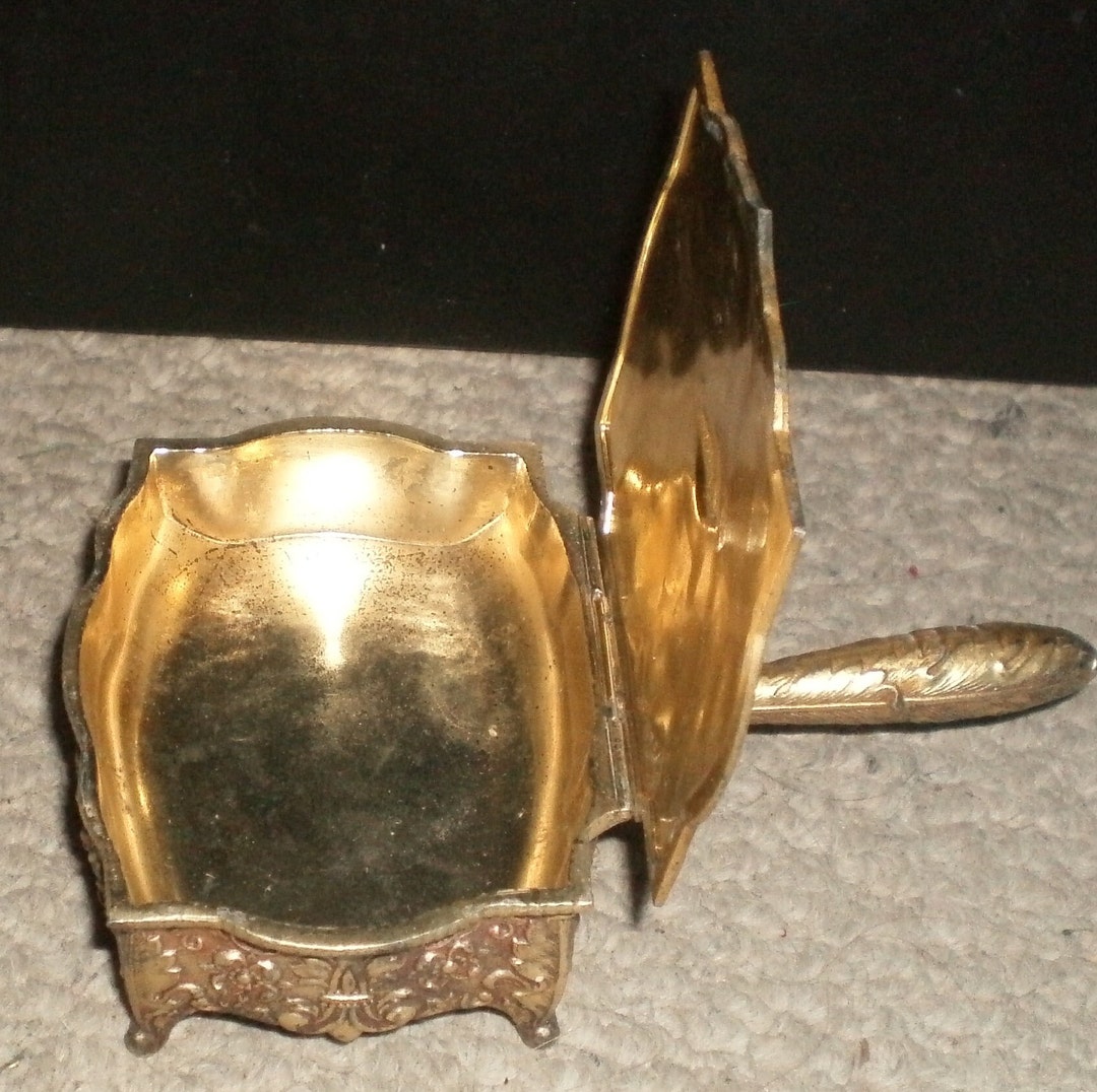 Vintage Solid Brass Butler Ashtray Ornate Victorian Design - Etsy