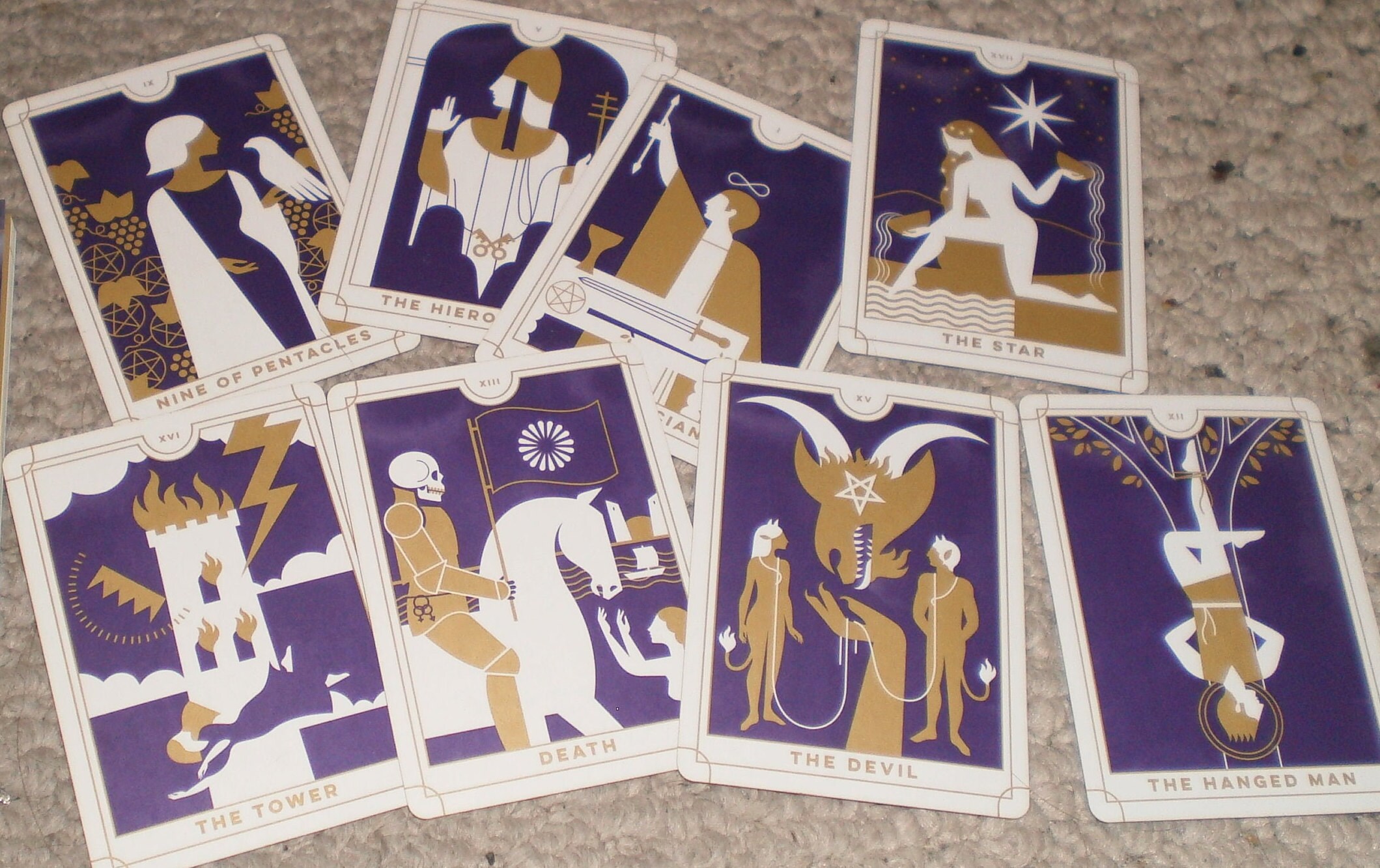 Everyday Tarot Cards Gold Gilded Edges With Booklet Excellent Condition ...