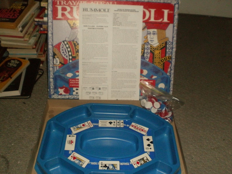 Vintage Rummoli Tray With Chips and Instructions With 2 Decks - Etsy Canada