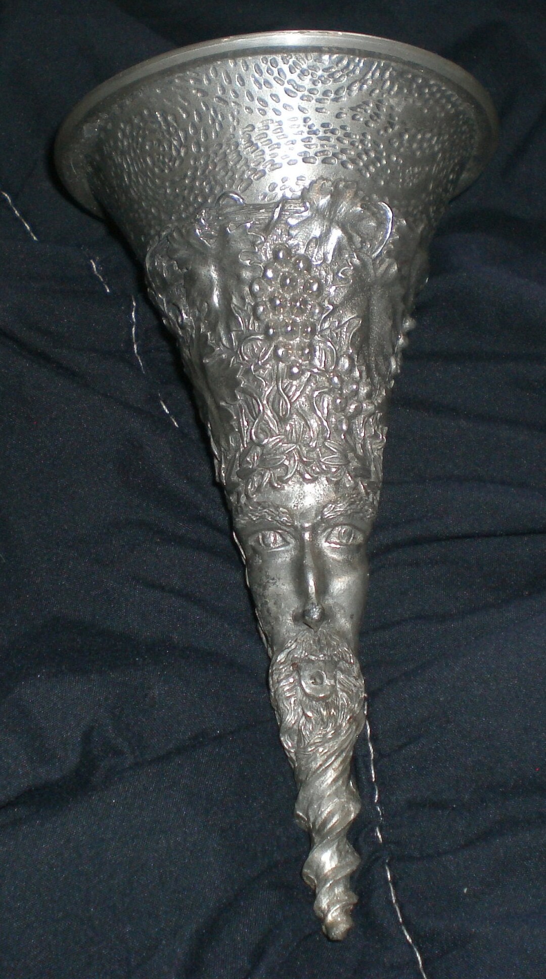 Vintage Royal Selangor Pewter Wine Funnel / Aerator Bacchus Wizard ...