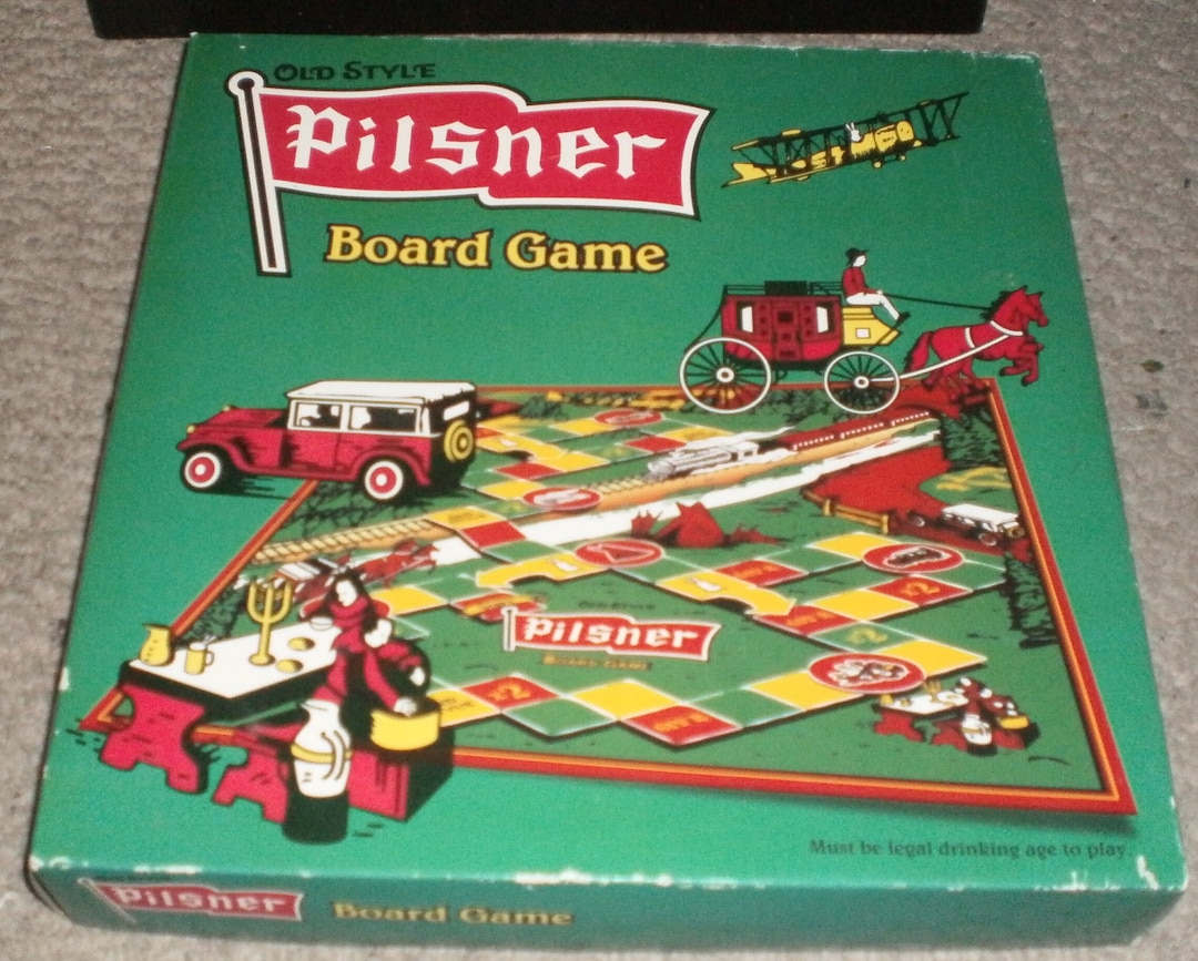Pilsner Old Style Beer Board Game Complete in Box Unused Cards - Etsy