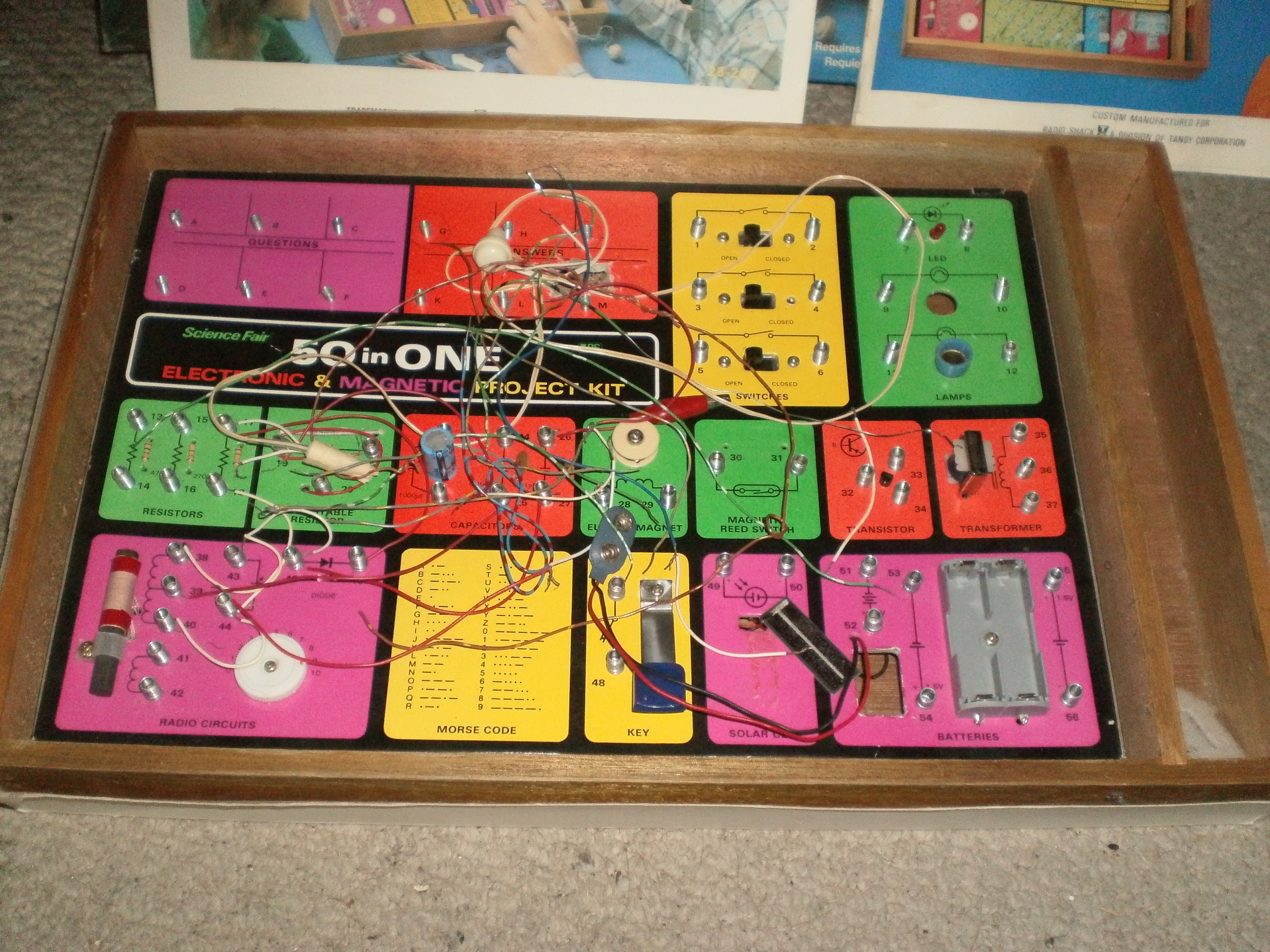 Vintage 1980 Radio Shack Tandy 50 in One Science Fair Electronic and ...