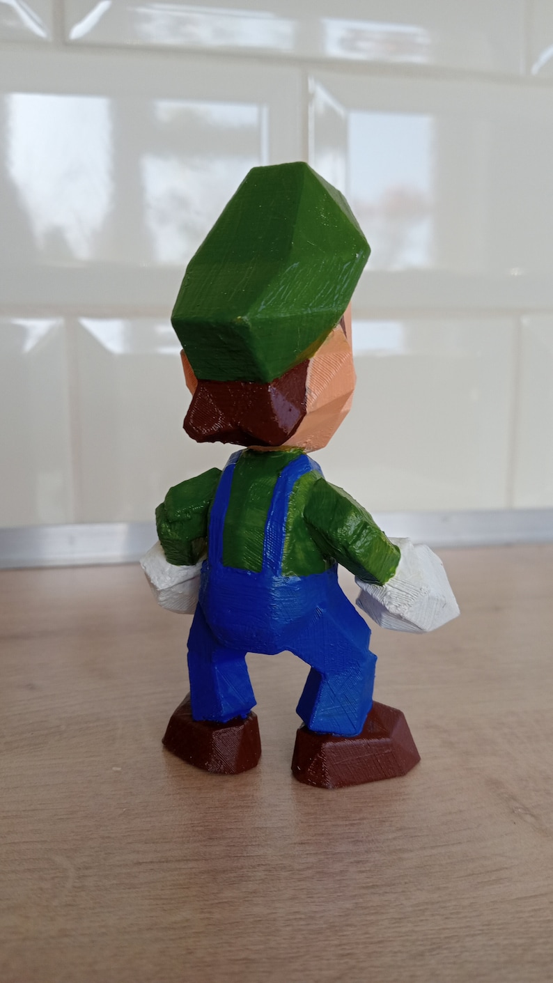 Super Mario and Luigi 64 Low-poly 3D Printed Figures - Etsy UK