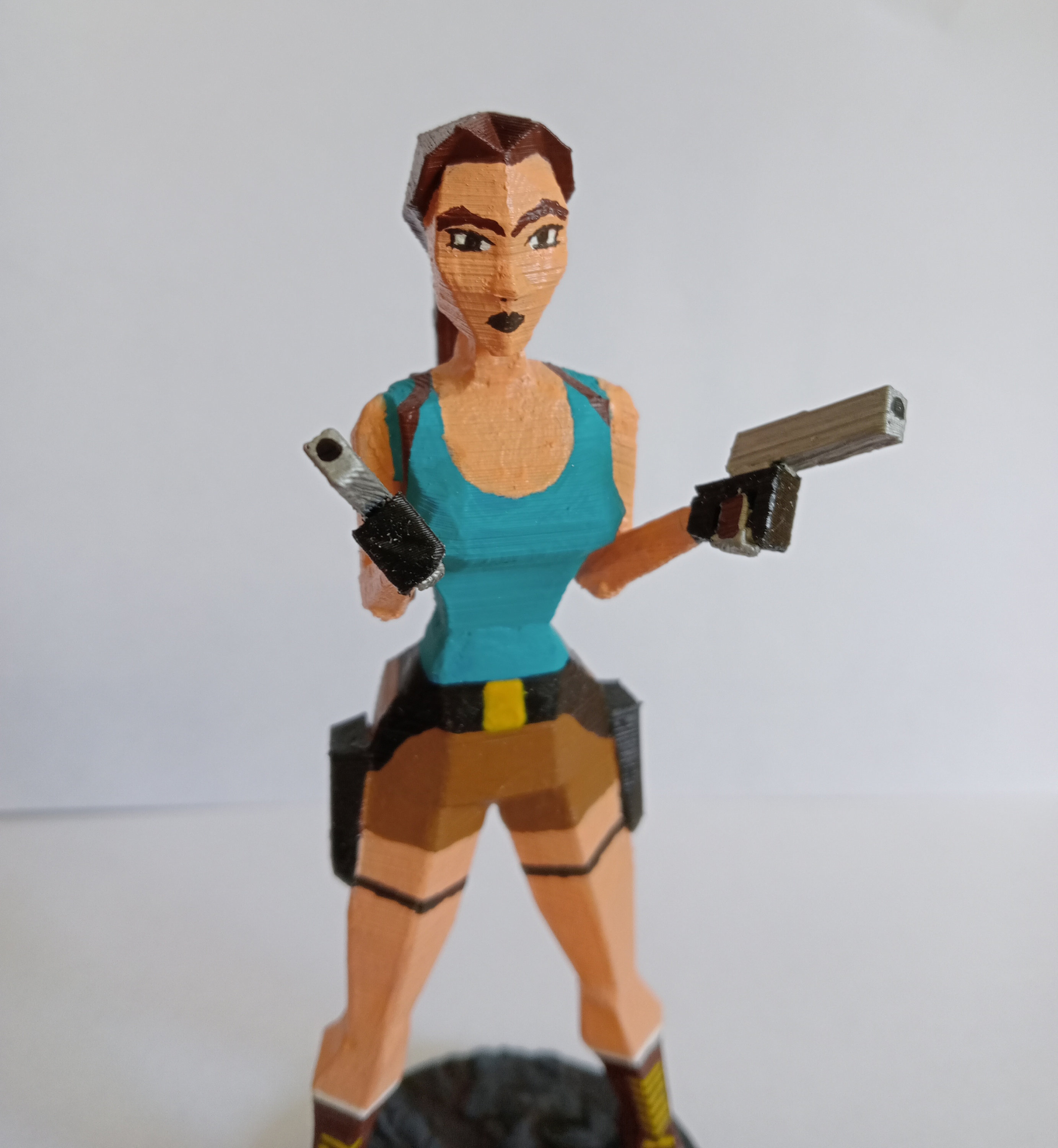 Lara Croft tomb Raider Low-poly PS1 Figure With Stand - Etsy Australia