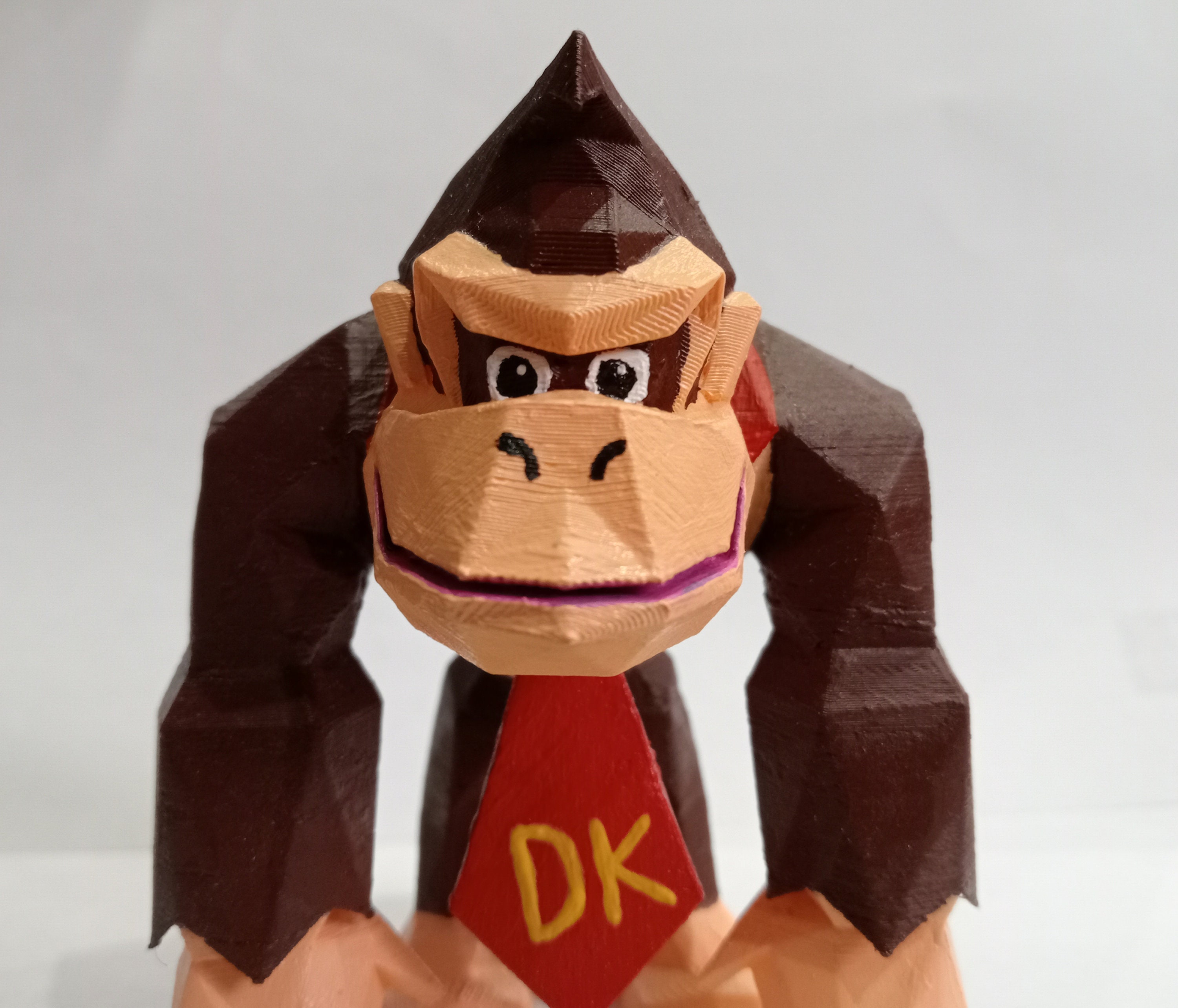 Donkey Kong and Diddy Kong 64 Low-poly 3D Printed Figures - Etsy