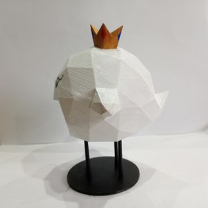 King Boo super Mario 64 Low-poly 3d Printed Figure With Stand - Etsy