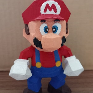Super Mario and Luigi 64 Low-poly 3D Printed Figures - Etsy