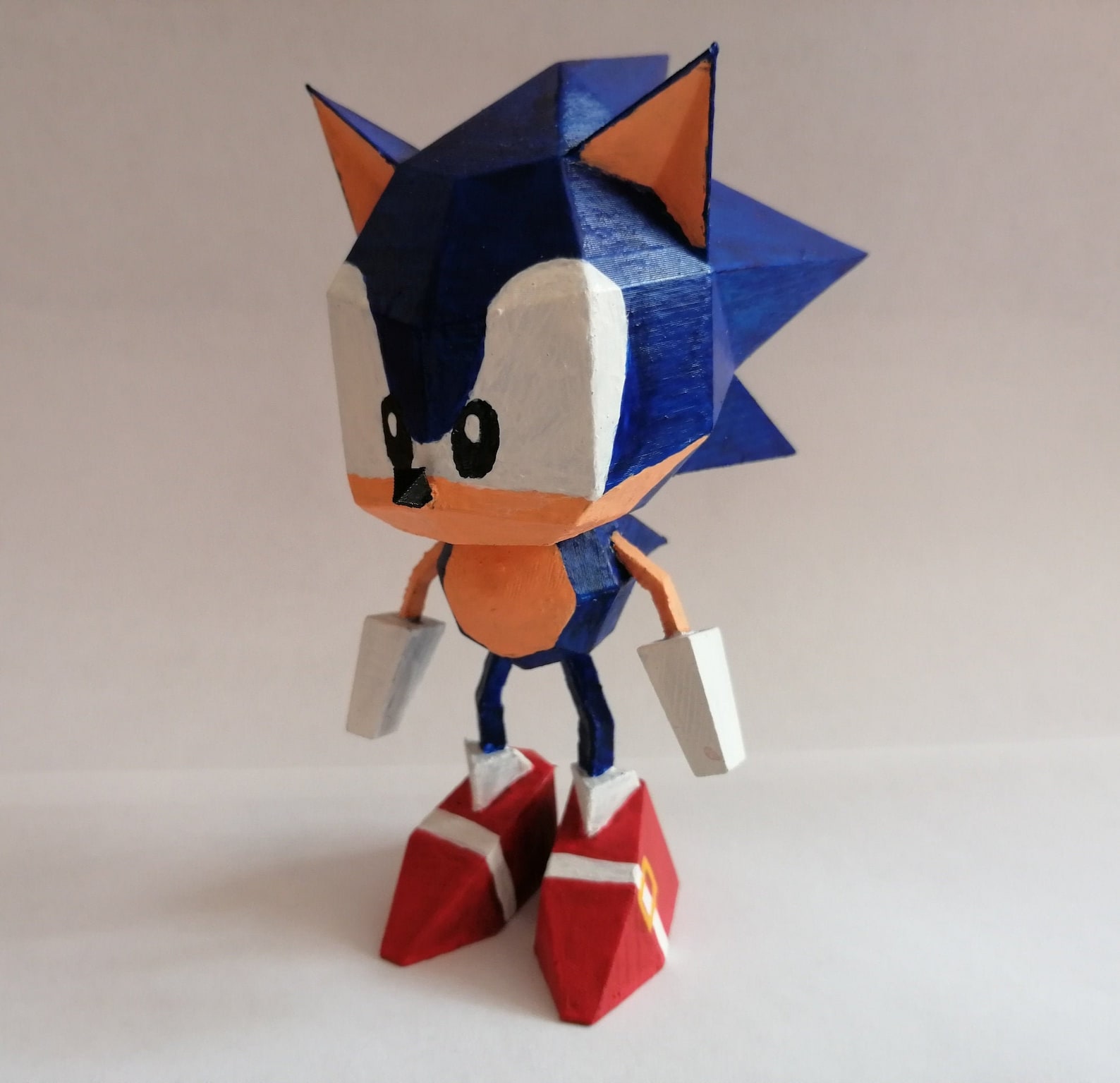 Sonic the Hedgehog Low-poly 3D Printed Figure | Etsy