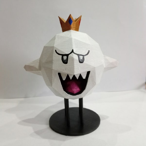 Super Mario King Boo Svg - Etsy