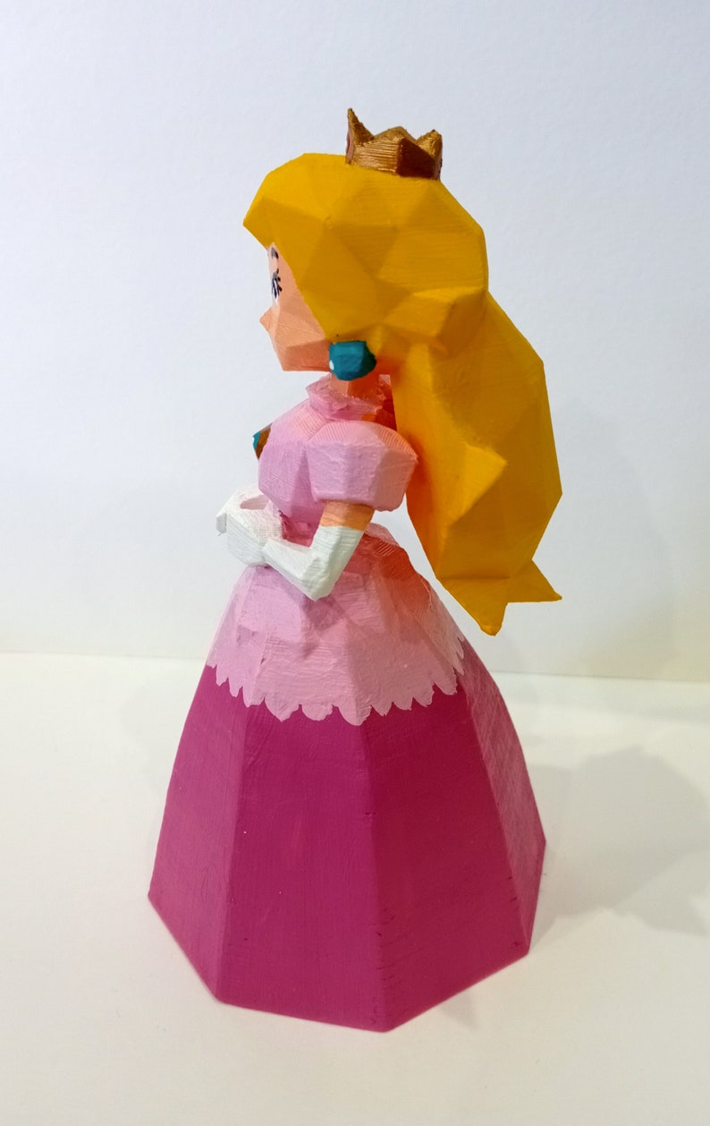Princess Peach Daisy and Toad mario 64 Low-poly 3D Printed - Etsy