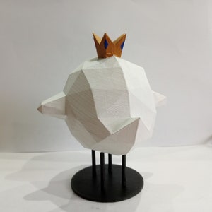 King Boo (super Mario 64) Low-poly 3d Printed Figure With Stand - Etsy