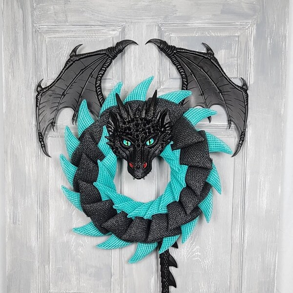 Dragon Wreath Front Door - Etsy