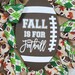 Fall is for Football Wreath for Front Door, Football Porch Decor ...
