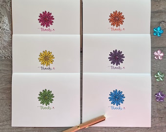 Thank You Katie Daisy Glitter Greeting Card - Etsy