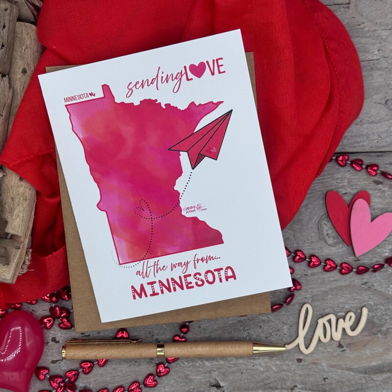 Minnesota Card - Etsy