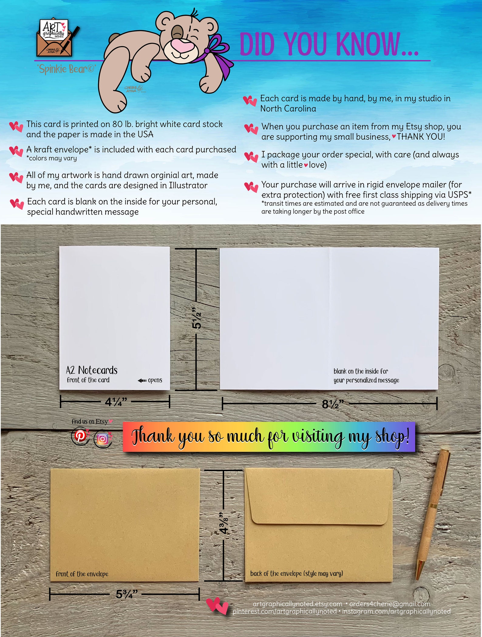 Jellyfish Note Card, Colorful Ocean Inspired Original Art of Bright ...